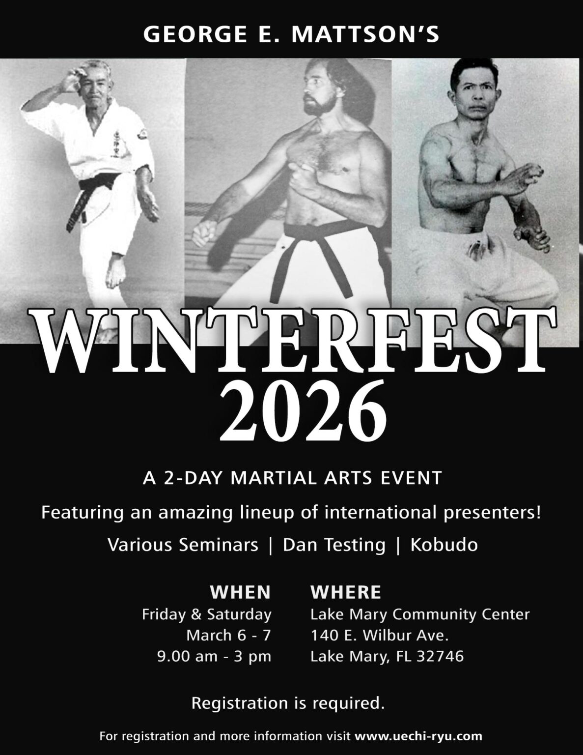 George E. Mattson 2026 WinterFest Complete Event Schedule - IUKF